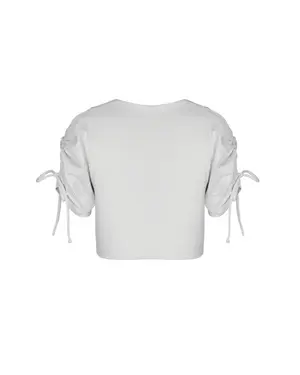 PORT DE BRAS Vero Ruched V-neck Top