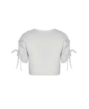 PORT DE BRAS Vero Ruched V-neck Top