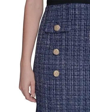 Karl Lagerfeld Paris Mixed Media Dress