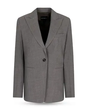 Emporio Armani Peak Lapel Blazer - Solid Medium