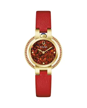 Bulova Classic Rubaiyat Watch, 30.5mm - Red/red