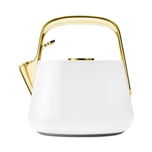 CARAWAY Iconics Whistling Tea Kettle - White/gold