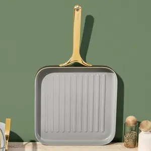CARAWAY Iconics Square Grill Pan - Black/gold