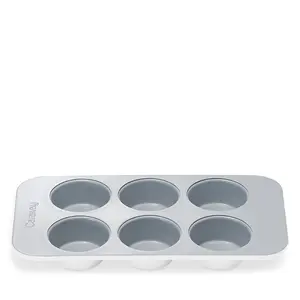 CARAWAY Iconics 6 Cup Muffin Pan - White/gold