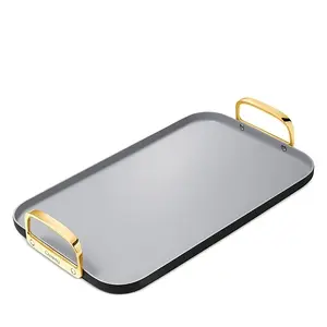 CARAWAY Iconics Double Burner Griddle - Black/gold