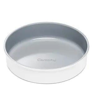 CARAWAY Non-stick Ceramic Circle Pan - White/gold