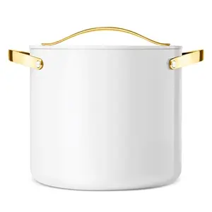 CARAWAY Iconics Stock Pot - White/gold