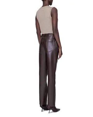 ANINE BING Moni Crop Tank Top - Taupe