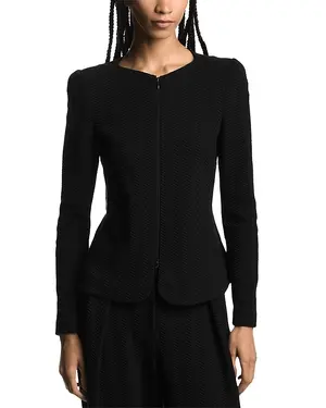 Emporio Armani Zip Up Blazers For Women