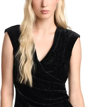 Emporio Armani Sparkle Draped Dress
