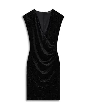Emporio Armani Sparkle Draped Dress