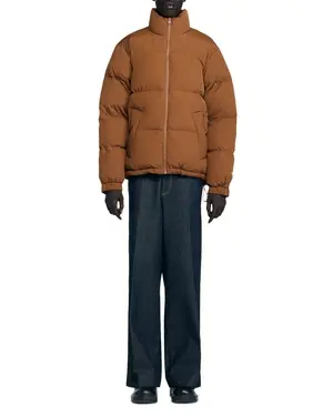 Sandro Puffer Jacket - Cognac
