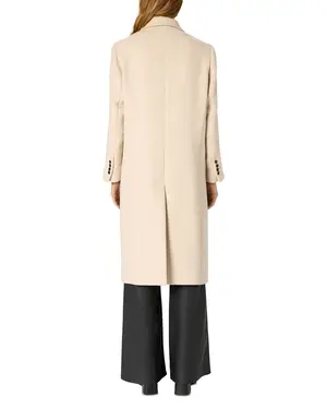 Gerard Darel Moira Double Breasted Coat - Natural
