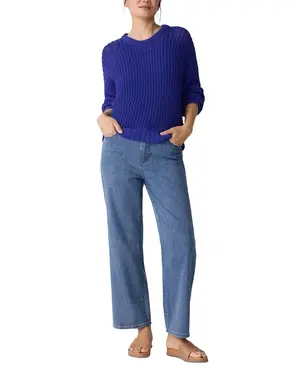 Eileen Fisher Cotton Crewneck Sweater