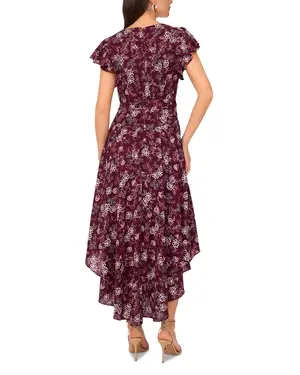 Vince Camuto V Neck Button Down Maxi Dress