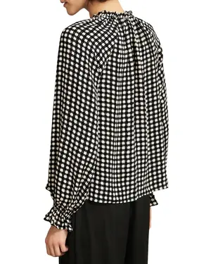 HOBBS LONDON Hewlett Ruffled Cuff Blouse