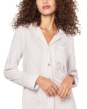 PETITE PLUME Piped Sleep Shirt