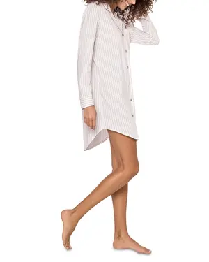 PETITE PLUME Piped Sleep Shirt