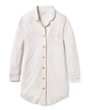 PETITE PLUME Piped Sleep Shirt