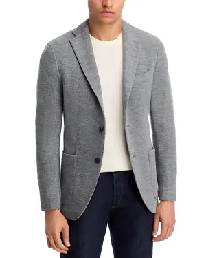 Boglioli Wool Blend Honeycomb Knit K-jacket