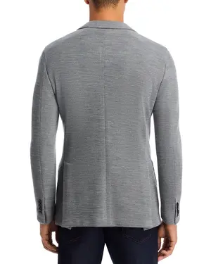 Boglioli Wool Blend Honeycomb Knit K-jacket
