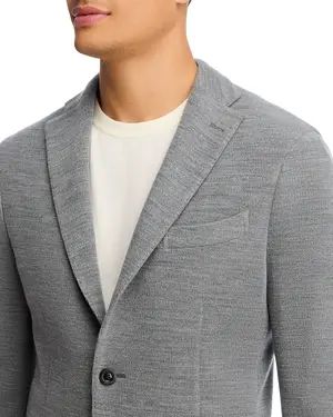 Boglioli Wool Blend Honeycomb Knit K-jacket
