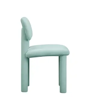 TOV FURNITURE Elise Pale Blue Performance Velvet Dining Chair