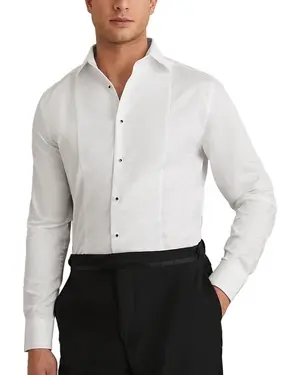REISS Marcel Cotton Dinner Shirt - White