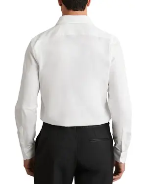 REISS Marcel Cotton Dinner Shirt - White