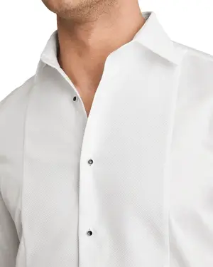 REISS Marcel Cotton Dinner Shirt - White