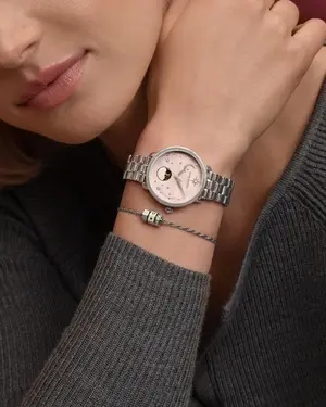 OLIVIA BURTON Moonphase Watch 34mm - Pink/silver