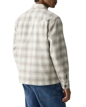Theory Textured Plaid Shirt