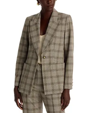 Elie Tahari Elodie Plaid Jacket
