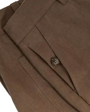 REISS Ashby Wide Leg Linen Pants