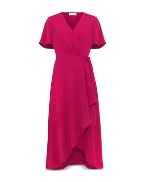 PHASE EIGHT Julissa Faux Wrap Dress - Pink