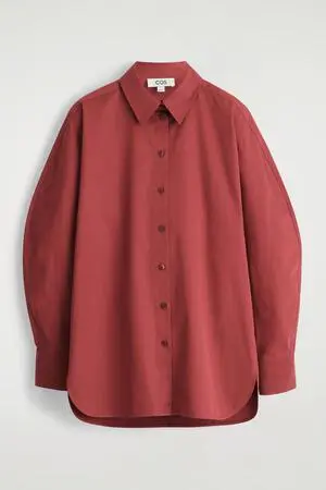Cos Rounded Pima Cotton Shirt - Red