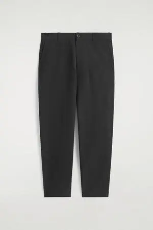 Cos Cotton Straight-leg Chinos - Black