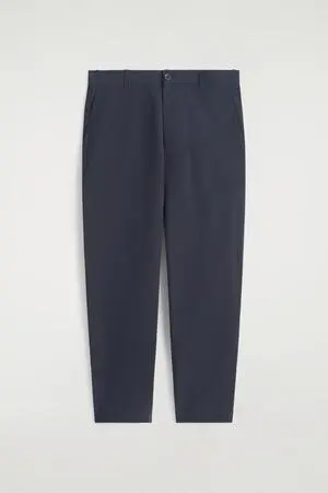 Cos Cotton Straight-leg Chinos - Navy