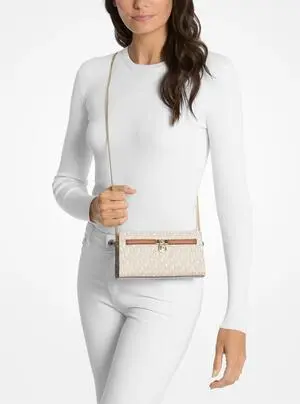 Michael Kors Hamilton Moderne Extra-small Signature Logo Convertible Crossbody Bag - Natural