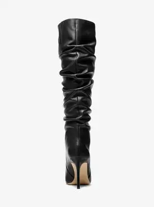 Michael Kors Dawn Leather Knee-high Boots - Black