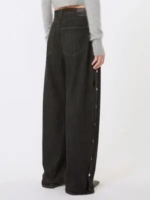 Max Mara Button-detailed Wide-leg Jeans