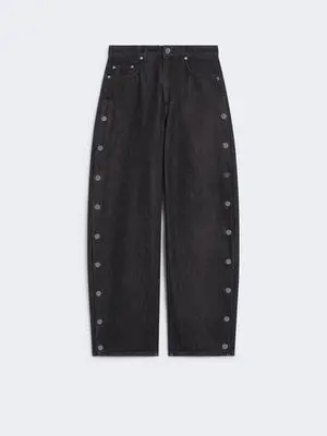 Max Mara Button-detailed Wide-leg Jeans