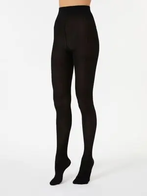 Max Mara Cotton Tights - Black