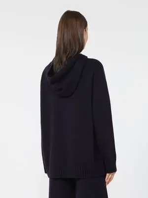 Max Mara Wool And Cashmere Hooded Sweatshirt