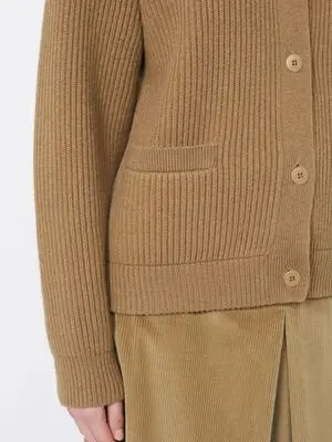 Max Mara Rib-knit Wool And Cashmere Bomber Jacket