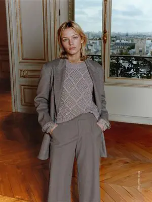 Max Mara Sweater In Wool And Cashmere With Sequins - Light Grey