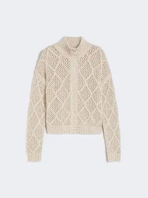 Max Mara Sequinned Wool And Cashmere Cardigan