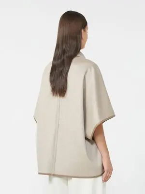 Max Mara Cashmere Zibeline Cape - Beige