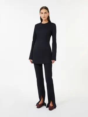 Max Mara Gabardine And Jersey Trousers