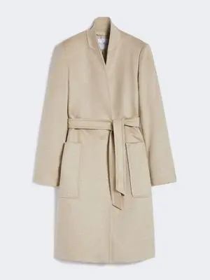 Max Mara Cashmere Draped Robe Coat